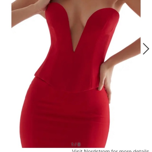 House of CB | Tops | House Of Cb Lydia Red Rose Plunge Corset | Poshmark